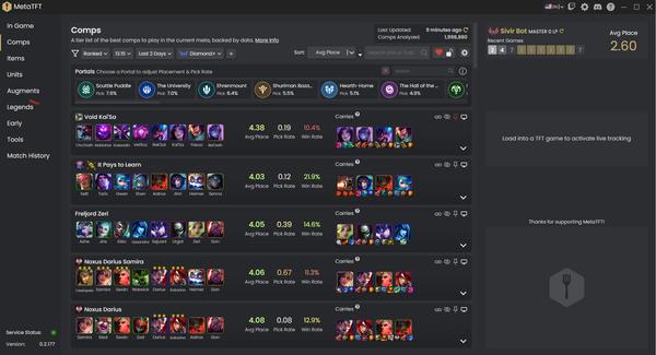 How to Use the MetaTFT App